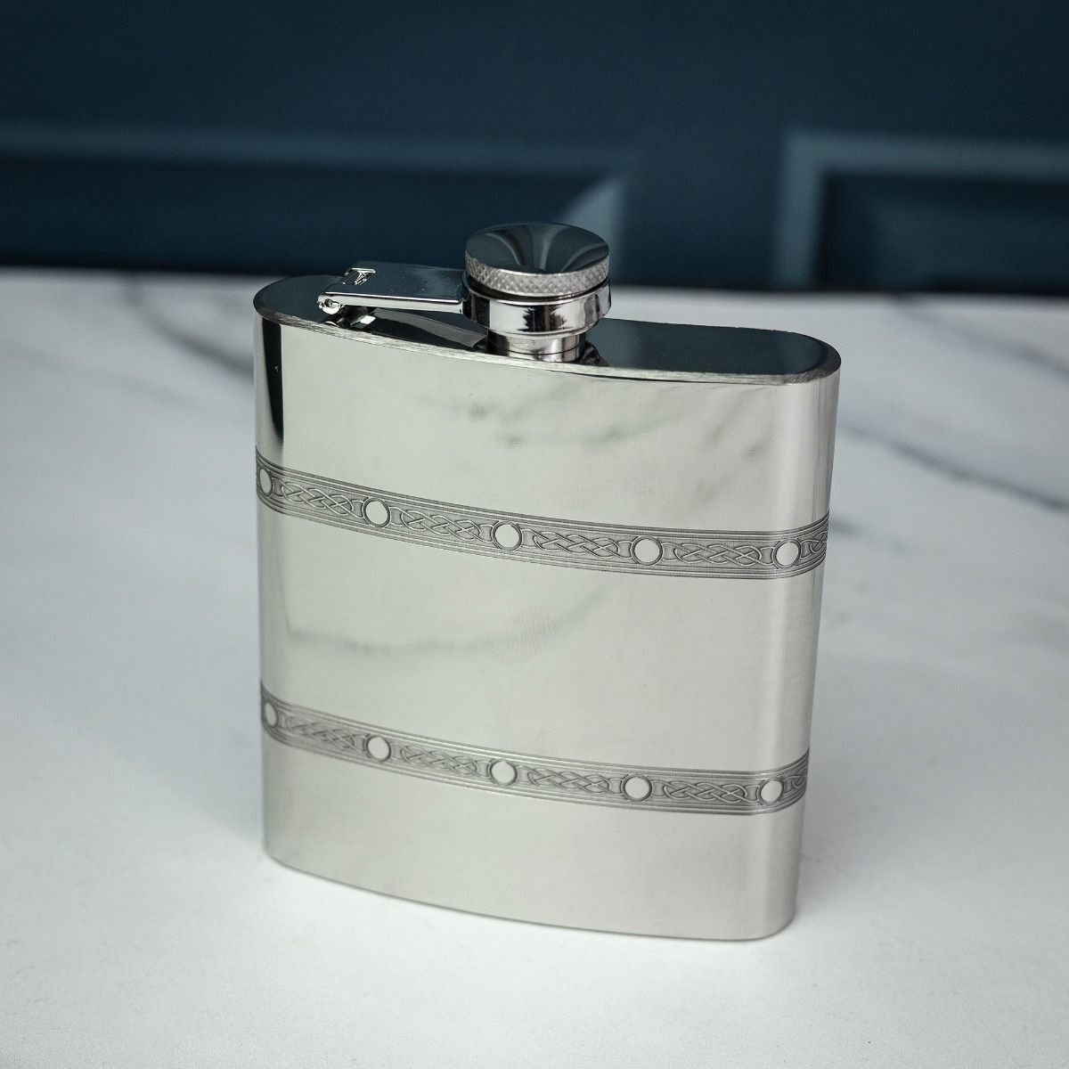 Pinder Brothers Celtic Band Hip Flask - 6oz